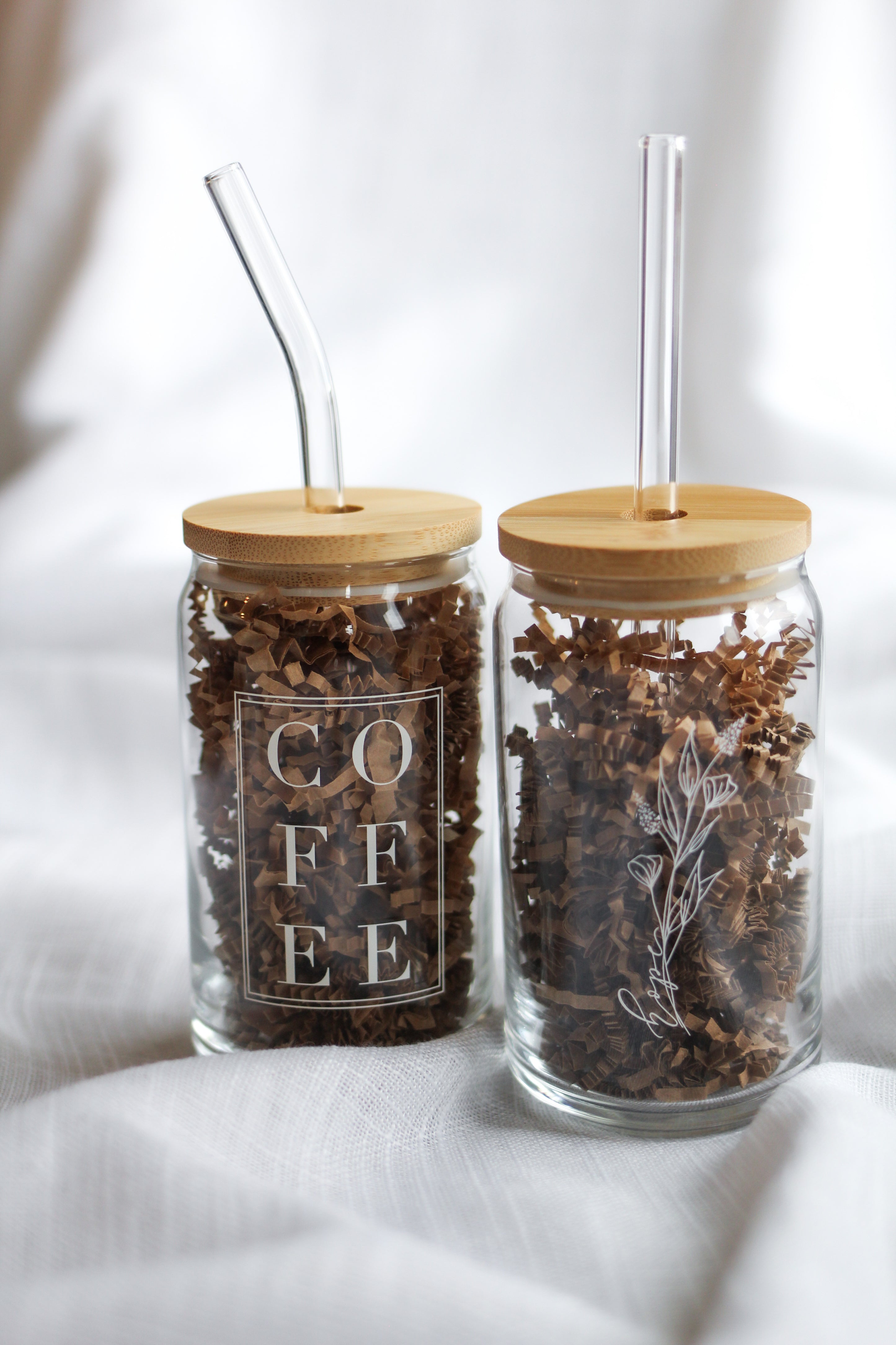 Modern + Minmalist Drinkware | 16 oz. COFFEE Can Glass | Perfect for ...