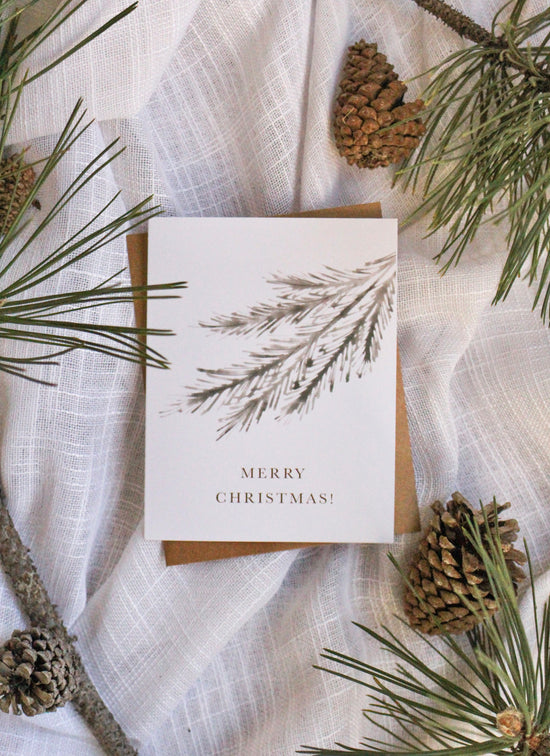 "Merry Christmas" | Earthy Christmas Cards – Bella Marketplace