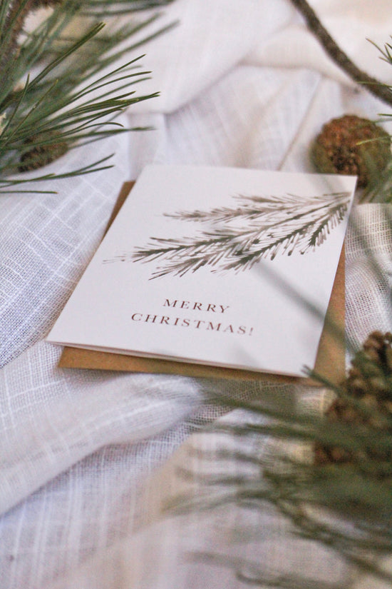 "Merry Christmas" | Earthy Christmas Cards – Bella Marketplace