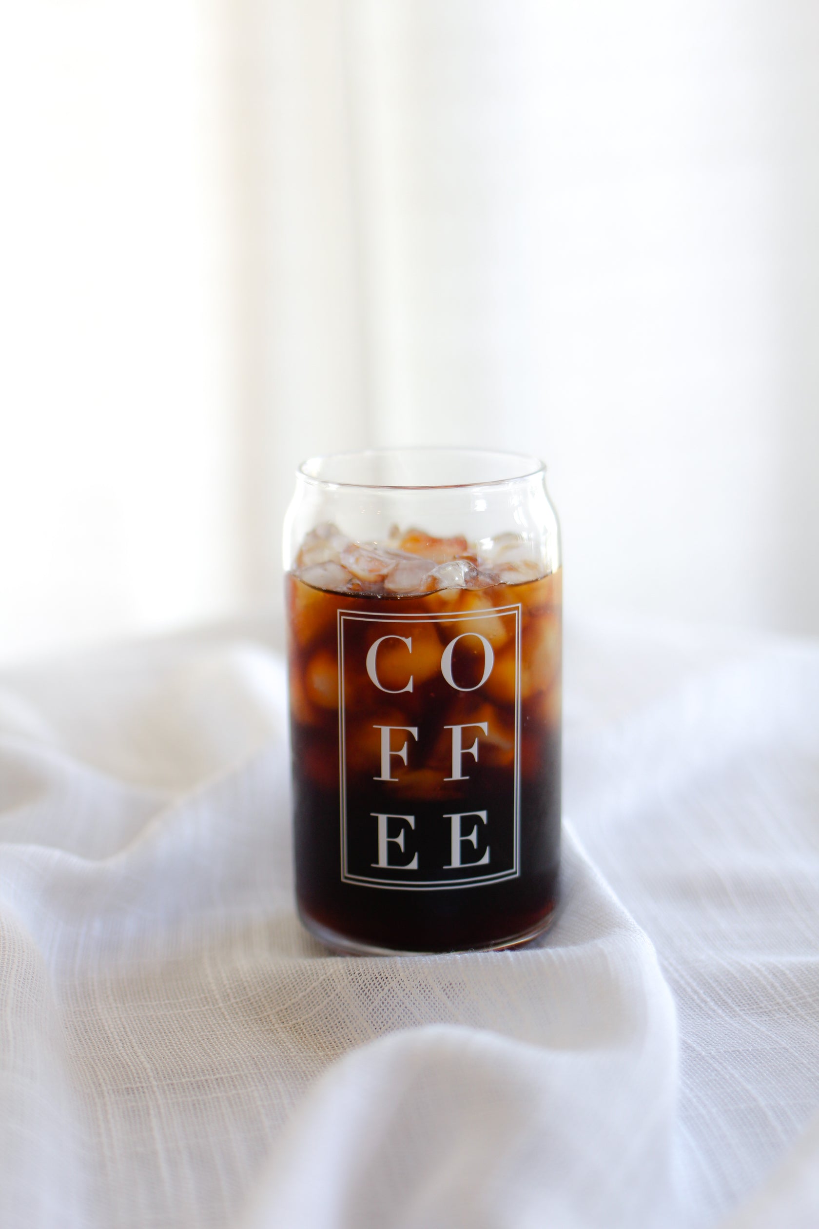 Modern + Minmalist Drinkware | 16 oz. COFFEE Can Glass | Perfect for ...