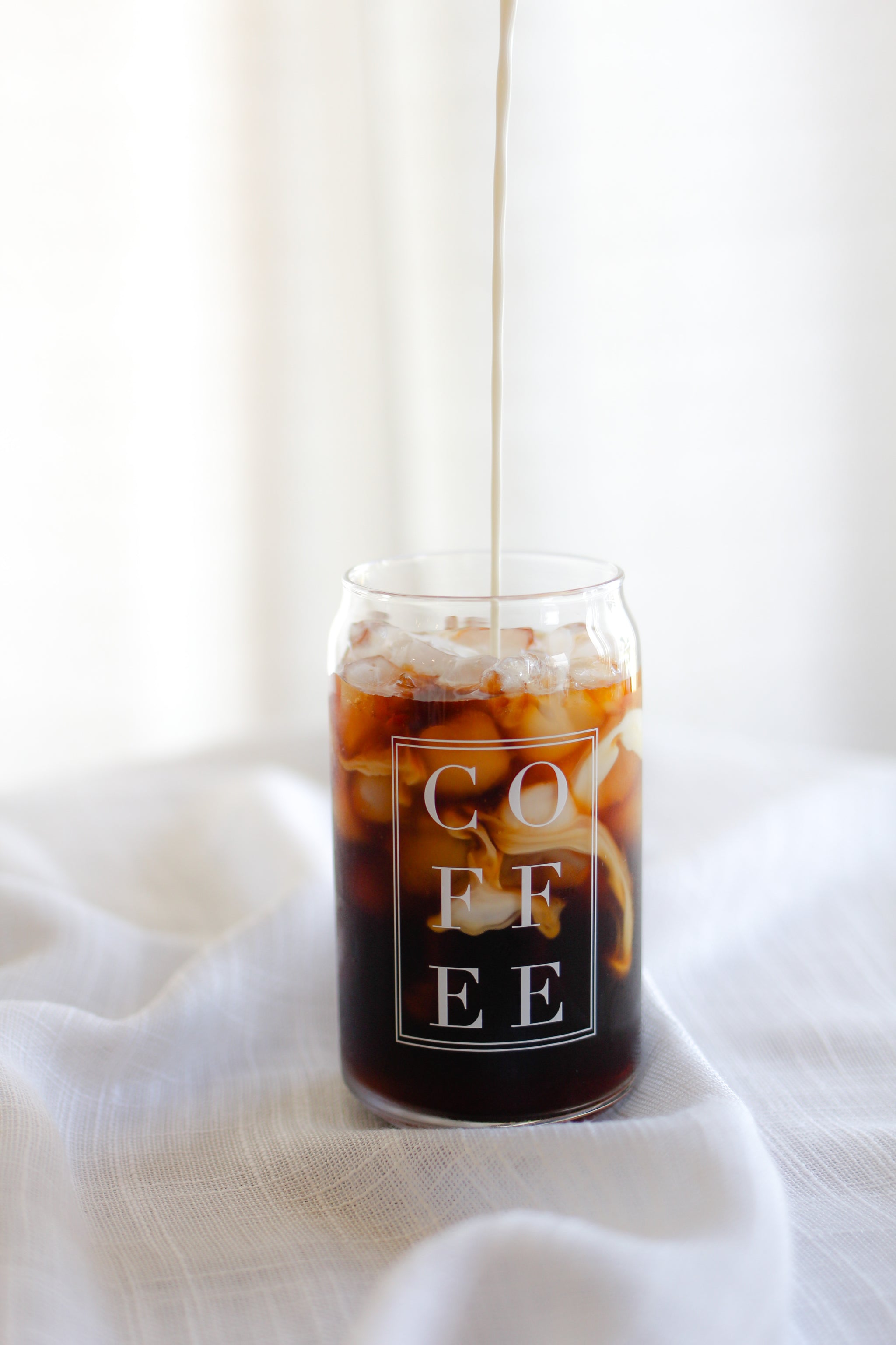 Modern + Minmalist Drinkware | 16 oz. COFFEE Can Glass | Perfect for ...