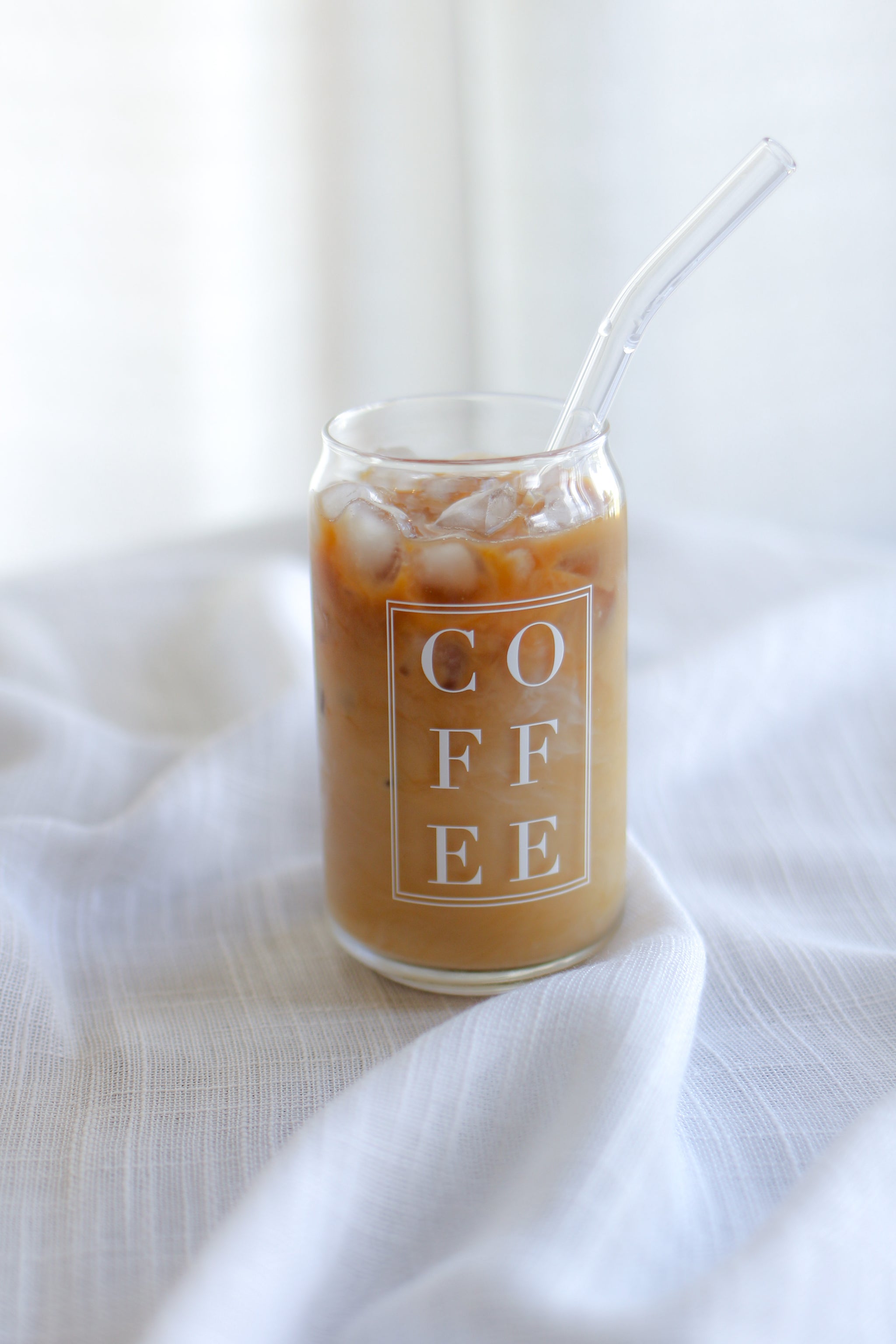 Modern + Minmalist Drinkware | 16 oz. COFFEE Can Glass | Perfect for ...