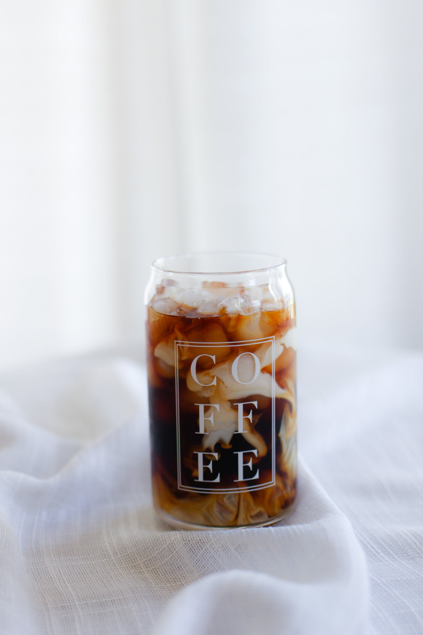 Modern + Minmalist Drinkware | 16 oz. COFFEE Can Glass | Perfect for ...