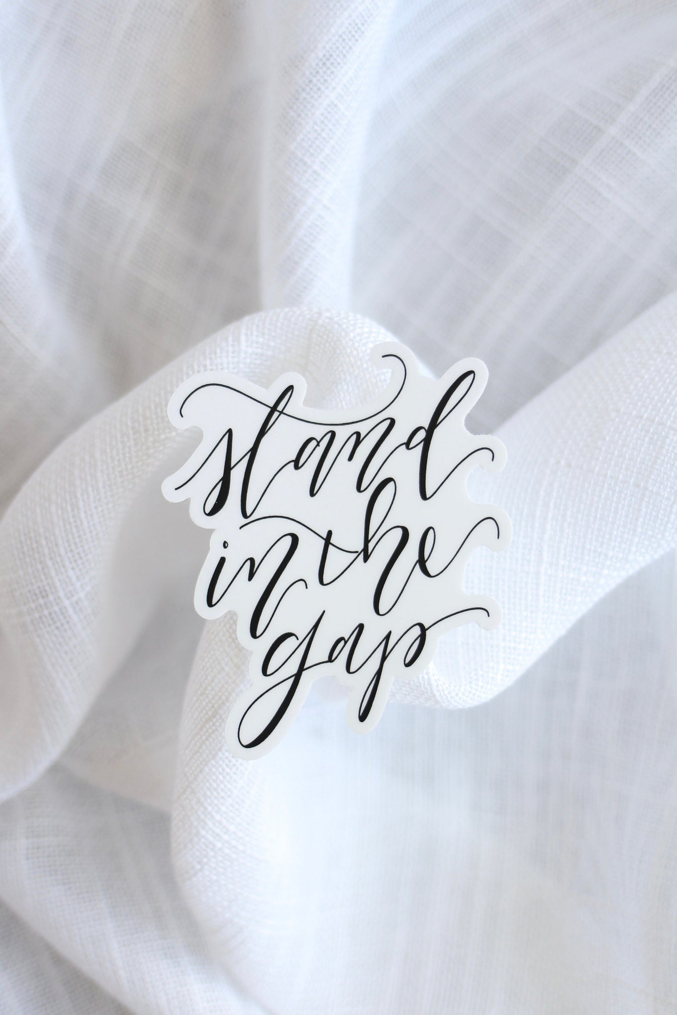 Lettered Die Cut Stickers | "stand in the gap" | Scripture lettering ...